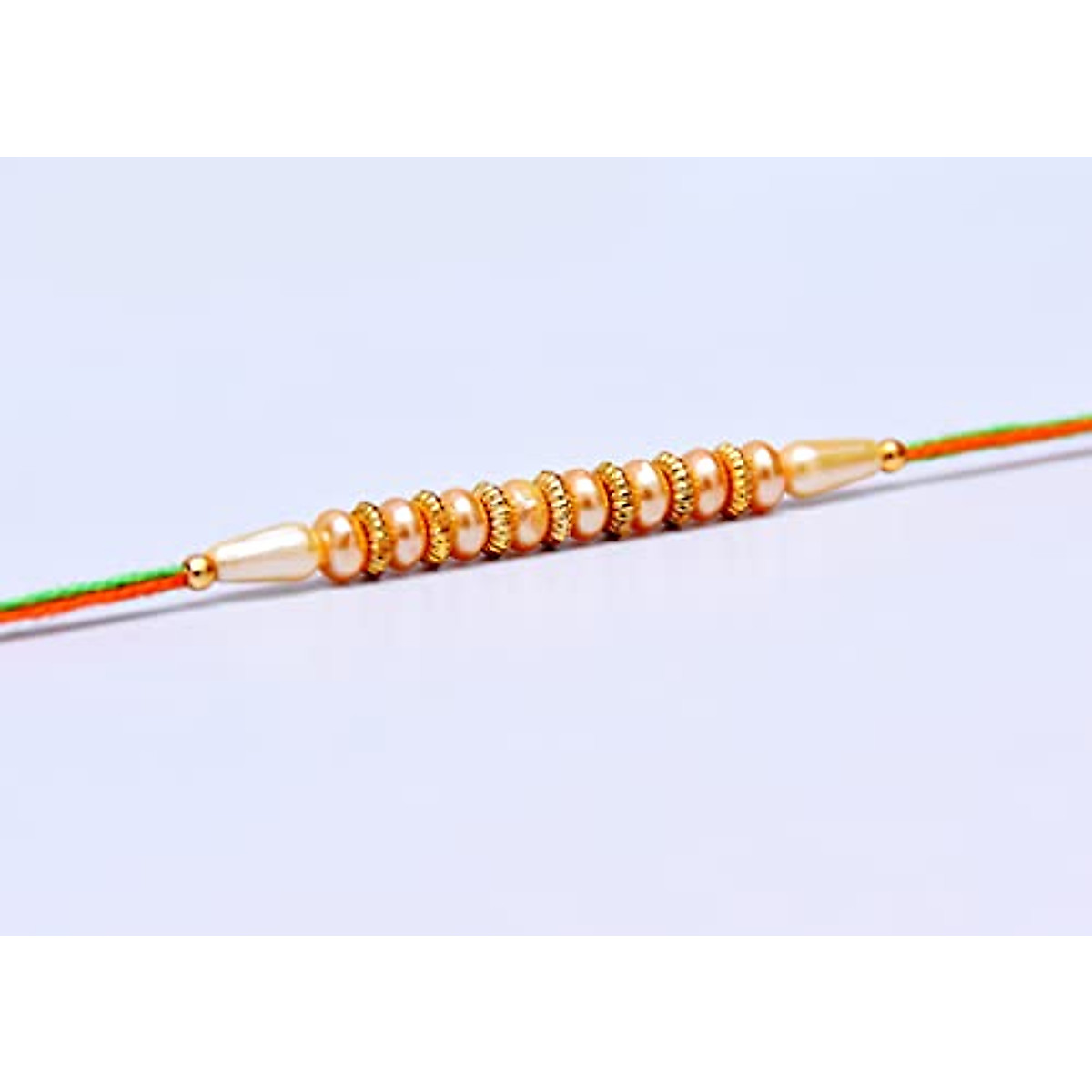 AVN GROUP Set Of 2 Rakhi for Brother/ Bhaiya Gold Plated Rakhi for Brother || Colorful Beads Rakhi Bracelets | Rakhi for 12 X 0.5 inch X 0.5 inch