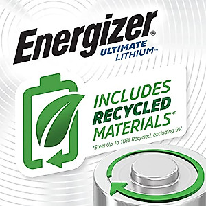 Energizer AA Lithium Batteries, World's Longest Lasting Double A Battery, Ultimate Lithium (8 Battery Count)