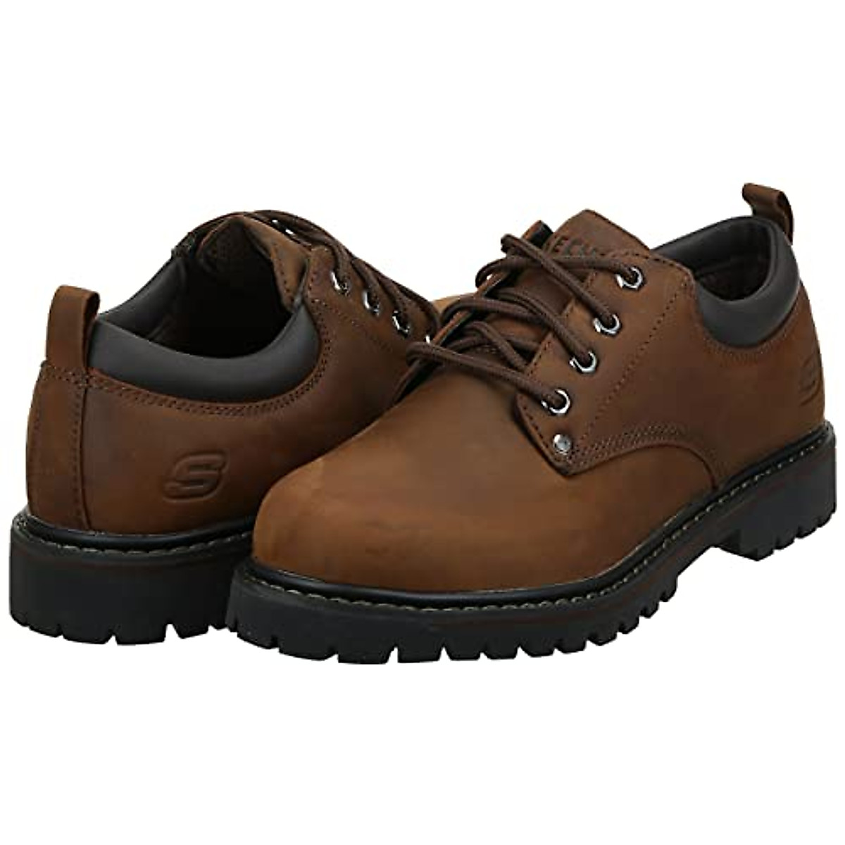 Skechers Men's Tom Cats Utility Shoe, Dark Brown, 11 M US