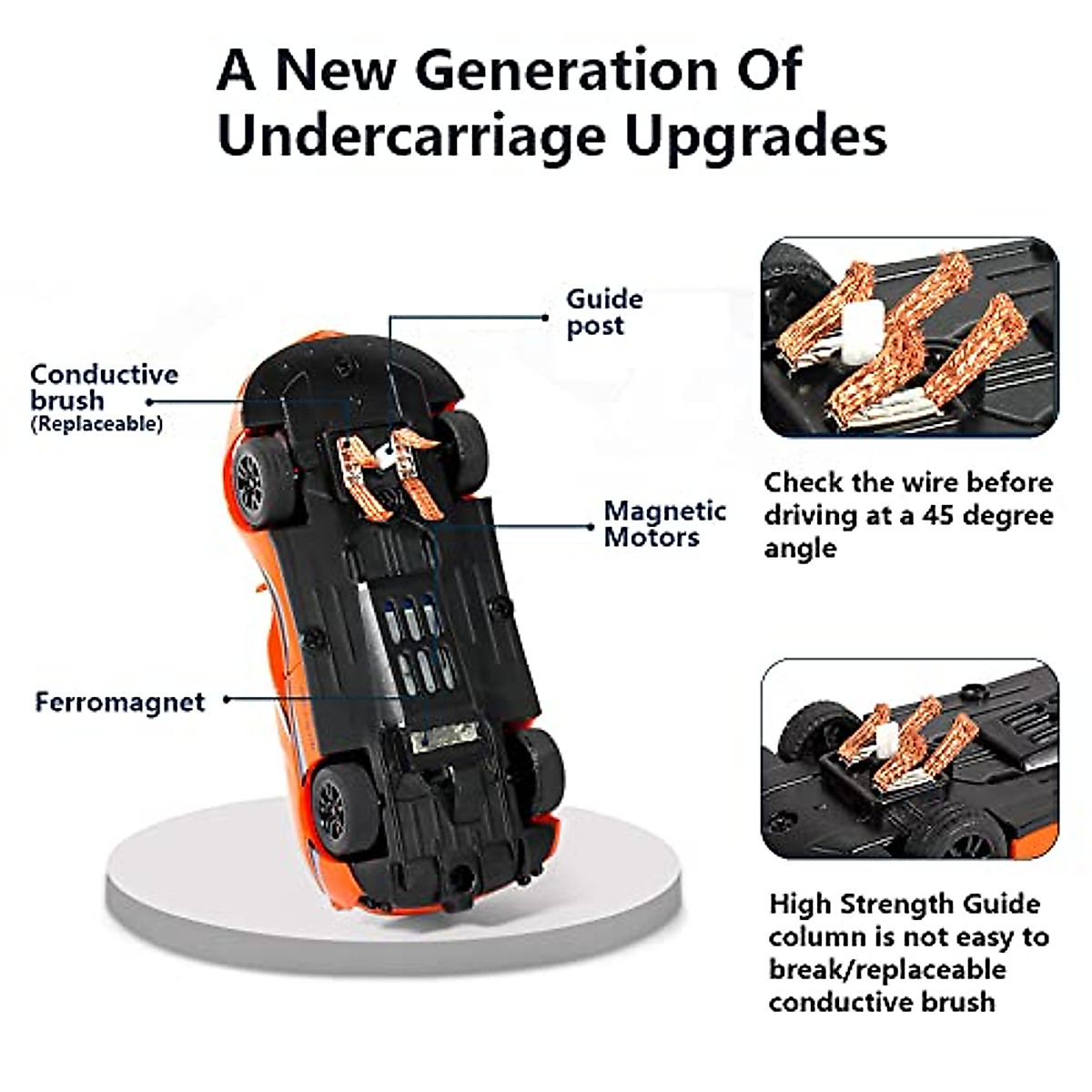 Fulercni 2 in 1 Slot Car Race Car Track Sets,Electric/Hand Shake Two Modes Racing Tracks,4 1:43 Slot Cars and 2 Electric Controllers and 2 Hand Shake Controllers Set, Gift Toys for Children Age 6-12