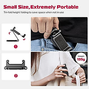 ULANZI Phone Tripod Mount 2 Cold Shoes & Arca Port, HP004 Metal 360° Smartphone Tripod Adapter for iPhone, Cell Phone Vlog Tripod Grip Stand Holder for Desktop Tripod Video Live Streaming Vlogging Rig