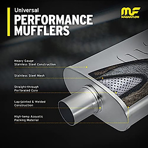 MagnaFlow X-PIPE Performance Muffler 11386 | 2.5" Inlet/Outlet