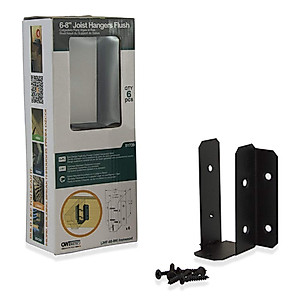 OZCO 51739 Ironwood Joist Hanger Flush 6 to 8-inch, (6 per Pack)