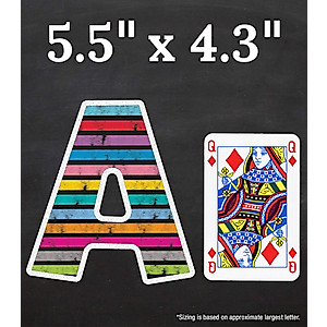 Carson Dellosa 76 Piece 4 Inch Colorful Chalkboard Bulletin Board Letters for Classroom, Uppercase Alphabet Letters, Numbers, Punctuation & Symbols, Cutout Letters for Bulletin Boards