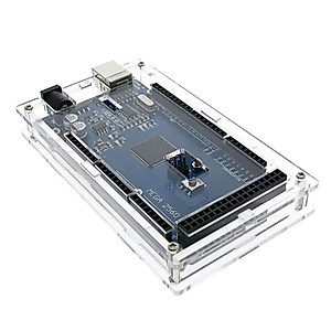 Hailege 5pcs Mega 2560 Enclosure Case Kits Transparent Acrylic Enclosure Case Mega 2560 Case Enclosure Box for Arduino Mega 2560 R3 Pack of 5