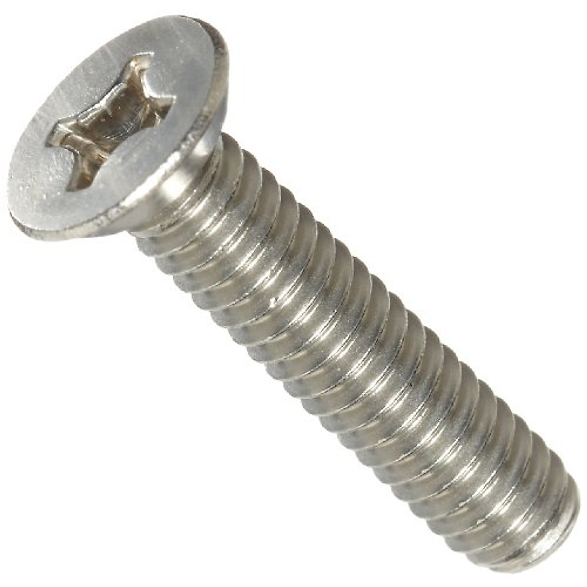 Small Parts 18-8 Stainless Steel Machine Screw, Plain Finish, Flat Head, Phillips Drive, Meets ASME B18.6.3, 5/16" Length, Fully Threaded, #4-40 UNC Threads (Pack of 100)
