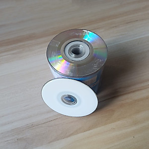 xinchuangya 50 Pack 3'' 8cm White Surface Printable Mini Recordable Blank DVD-R Discs Disk for DVD VCR Video Camera 1.4GB/30min 1-8X (WS5201)