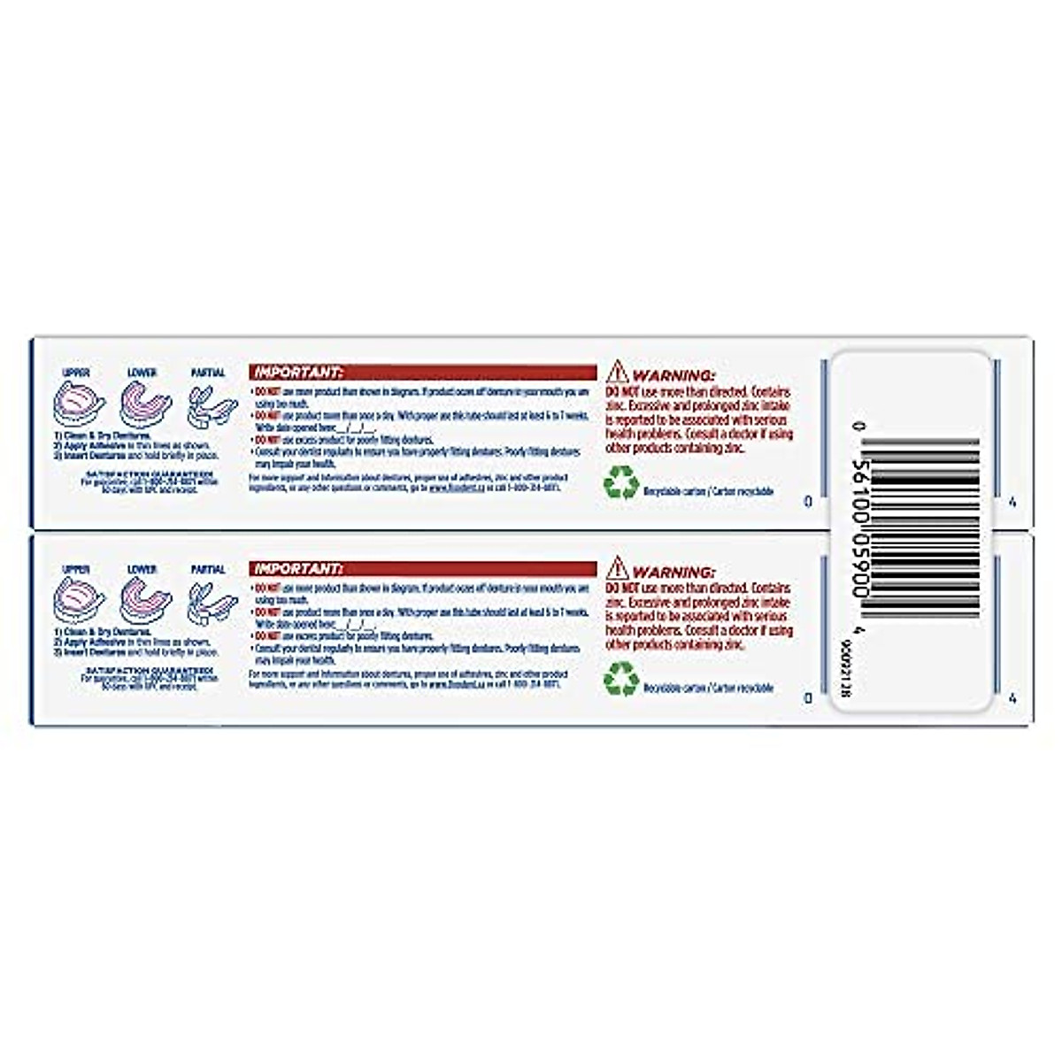 Fixodent Plus Denture Adhesive Cream for Fulls and Partials, 2 oz (57g) - 1 Count