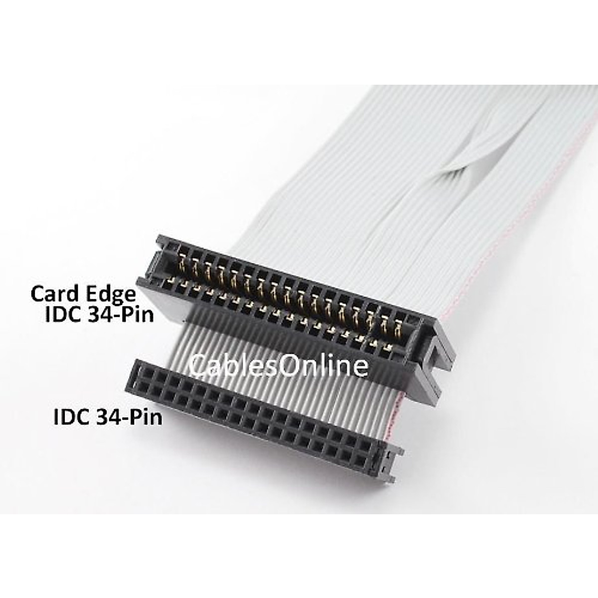 CablesOnline 36 inch Universal Floppy Drive Ribbon Cable for 3.5 or 5.25in Drives, (FF-002)
