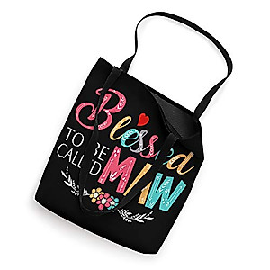 Blessed to be called Maw Colorful-Grandma Gift Tote Bag