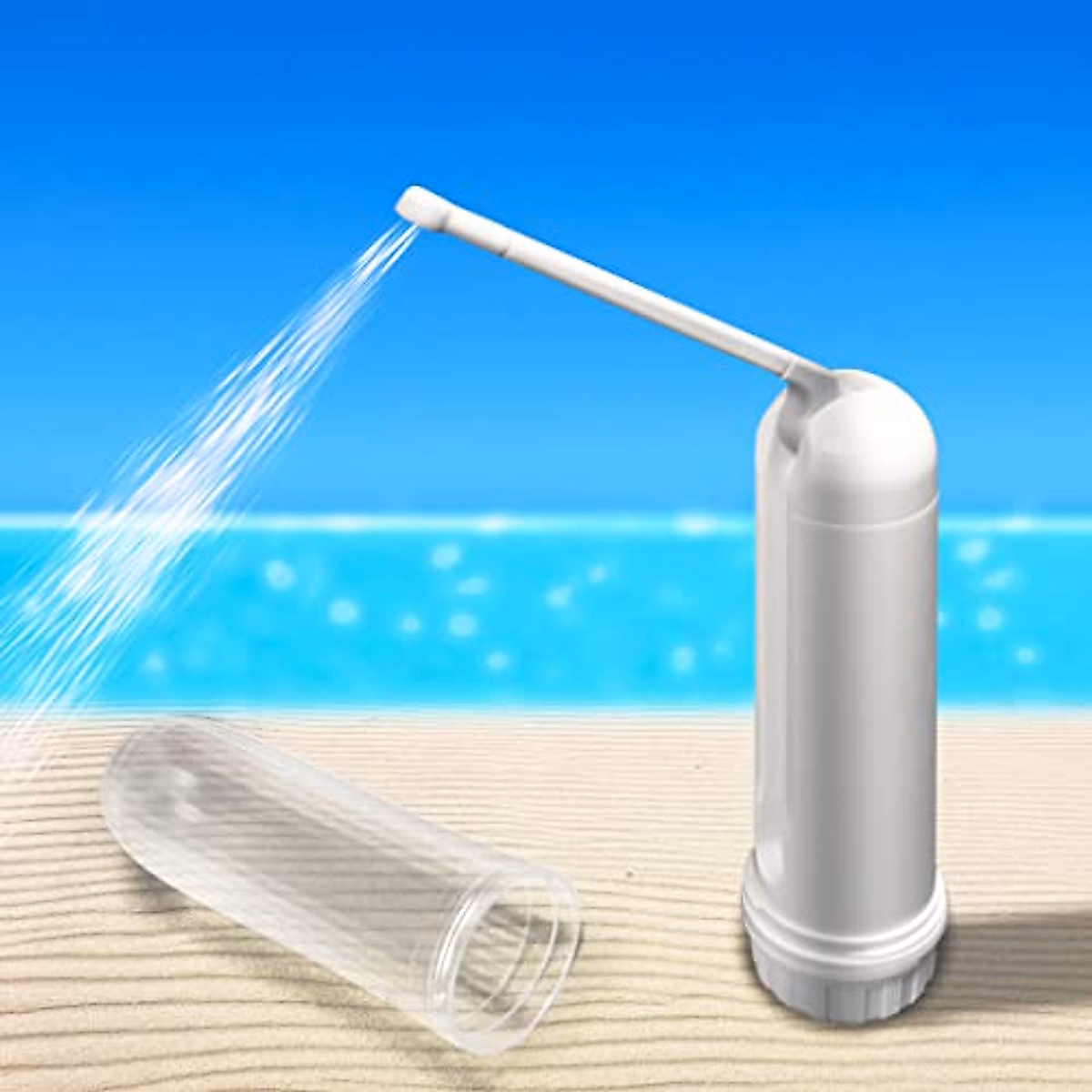 bidetmaster Portable Travel Bidet, 2 Pressure Options, Automatic Electric Bidet for Women & for Men, Personal Hygiene Cleaning, or Soothing Postpartum/Surgery and Care