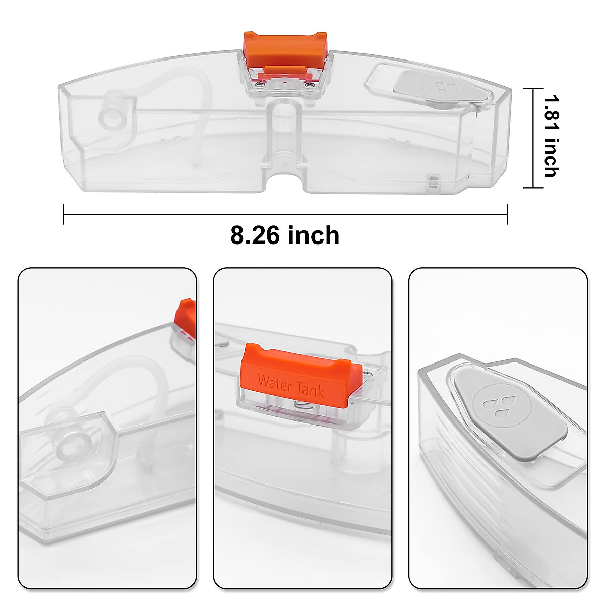 Garbage fighter Replacement Water Tank bin Box for Xiaomi Roborock S7 /T7S /T7SPLUS /G10 /G10S /G10SPRO /T8 Plus Series Robot Vacuum Cleaner Reservoir Accessories Parts