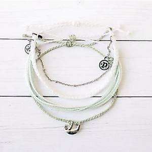 Pura Vida Save the Sloths Bracelet Pack - Stackable Bracelets for Women & Teen Girls - Handmade Accessories, Adjustable Bands - Multicolor, Set of 3