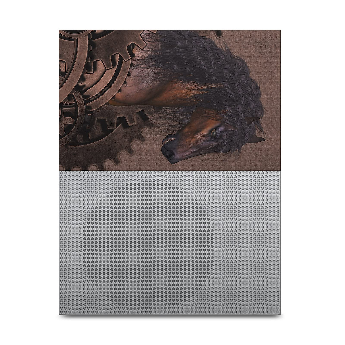 Head Case Designs Officially Licensed Simone Gatterwe Mechanical Gear Steampunk Horse Vinyl Sticker Gaming Skin Decal Cover Compatible with Xbox One S Console and Controller Bundle