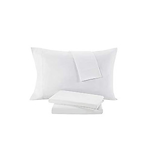 VCNY Home - Queen Bed in a Bag, Reversible 7-Piece Bedding Set, Stylish Room Decor (Lincoln Black/White, Queen)