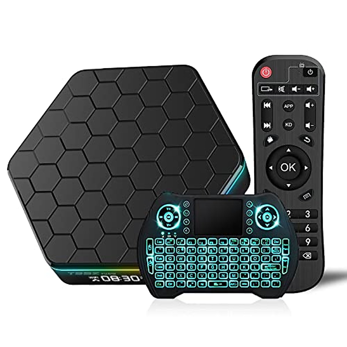 2023 Android TV Box 12.0, T95Z Plus Android TV Box Allwinner H618 4GB RAM 64GB ROM 3D 4K/UHD 6K HDR 10+ H.265 2.4G/5G Dual WiFi Ethernet Bluetooth 5.0 with Mini Wireless Keyboard, Smart Android Box