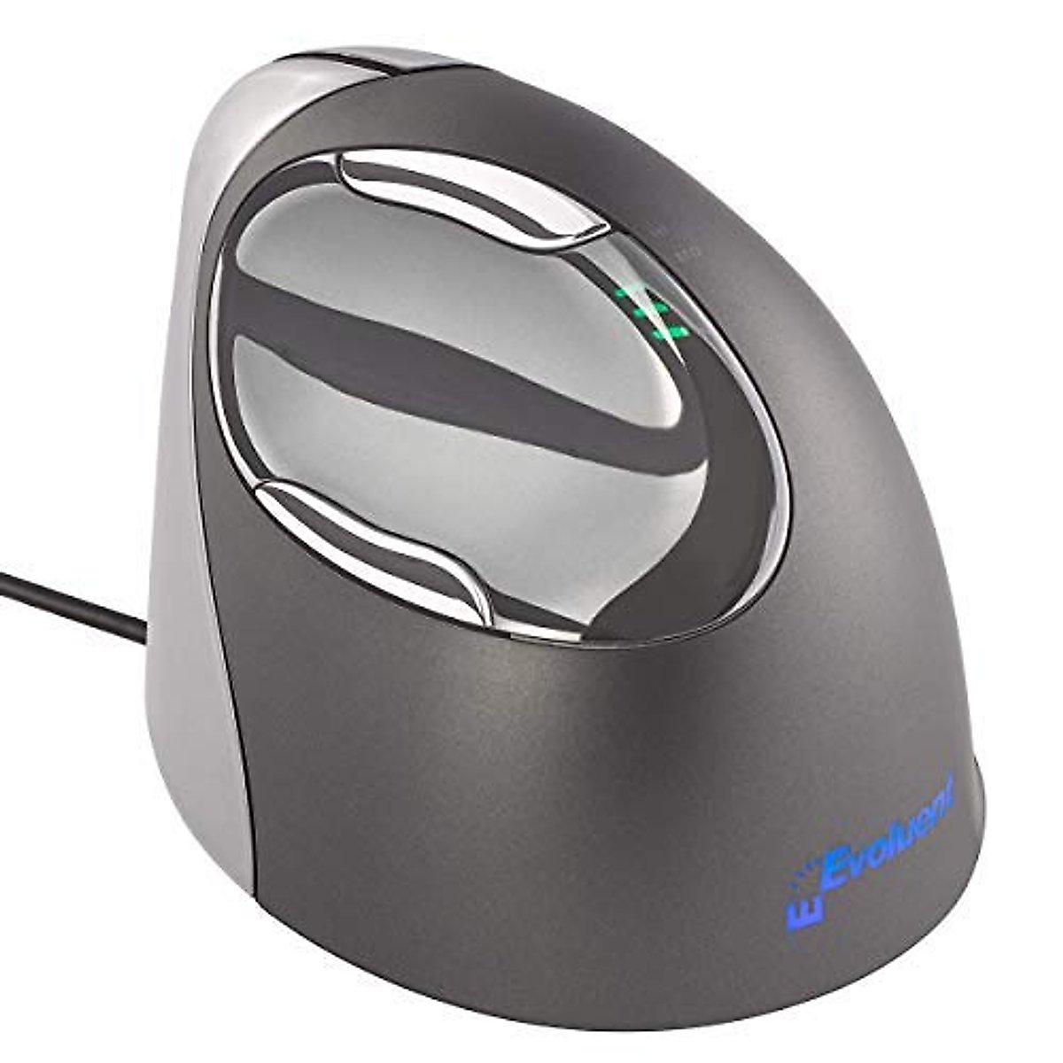 Evoluent VM4R Vertical Mouse 4 for Right Hand – Ergonomic Mouse Wired USB, Helps Reduce Carpal Tunnel, Adjustable Speed & Programmable Buttons, Vertical Ergonomic Wired Mouse, Gaming & Office Use