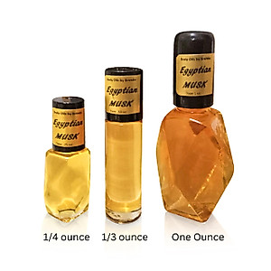 Body Oils by Brenda Egyptian Musk Body Oil, Pure Thick Uncut Authentic Original Fragrance, Unisex, All-Natural Classic Concentrated Scent (Egyptian Musk, 1 oz.)