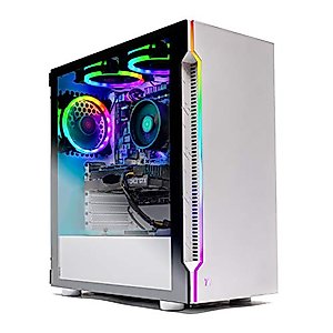 Skytech Archangel Gaming Computer PC Desktop – Ryzen 5 3600 3.6GHz, GTX 1660 6G, 500GB SSD, 8GB DDR4 3200MHz, RGB Fans, Windows 10 Home 64-bit, 802.11AC Wi-Fi