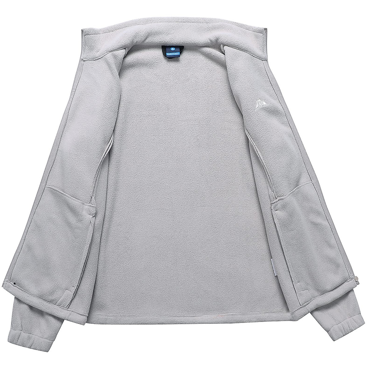 GIMECEN Women's Lightweight Full Zip Soft Polar Fleece Jacket Outdoor Recreation Coat With Zipper Pockets Medium