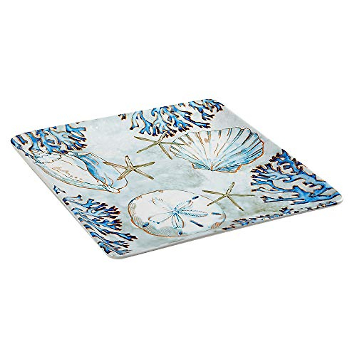 Certified International Playa Shells Square Platter,
