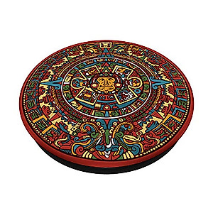 Aztec Calendar Mexican Art Sun Stone Ancient Mayans PopSockets PopGrip: Swappable Grip for Phones & Tablets