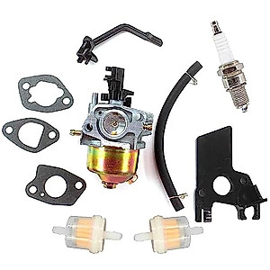 AISEN Carburetor for Powerhorse 4000 DF2200 DF4000 DFD4000 4000ES 208CC 6HP DJ170N Generator Insulator Gasket Fuel Filter Fuel Line Spark Plug