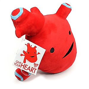 I Heart Guts Heart Plush - I Got The Beat! - 10" Stuffed Heart Plushie for Open Heart Surgery Gifts - Educational Cardiologist Gifts for Med Students, Science Teachers & Cardiac Nurses