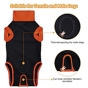 iBuddy 2 Packs Dog Surgical Recovery Suit, Professional Pet Recovery Shirt Dog Abdominal Wounds Bandages for Male Female，Anti Licking Breathable Dog Shirt Size X-Large