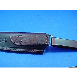 BK 2 and the BK 10 Dangler Strap Can Be Removed and Sheath Worn Like a Ordinary Right Hand Carry Sheath. The Sheath Is Made Out of 10 Ounce Water Buffalo Hide Leather. The Water Buffalo Leather Is Very Soft Durable and Pliable. The Sheath Is Dyed Dark Bro