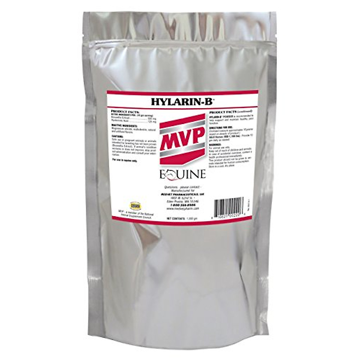 MVP Hylarin-B Powder (100 Servings) for Joint Integrity Support in Horses