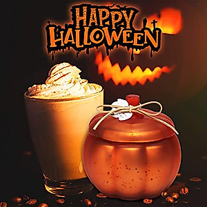 Pumpkin Spice Candle, 12oz Fall Scented Candle, Farmhouse Pumpkin Shaped Candle for Home