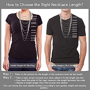 SANNYRA 2mm 16 To 38In Stainless Steel Rolo Chain Necklace Crude Chain Necklace for Men Women Jewelry