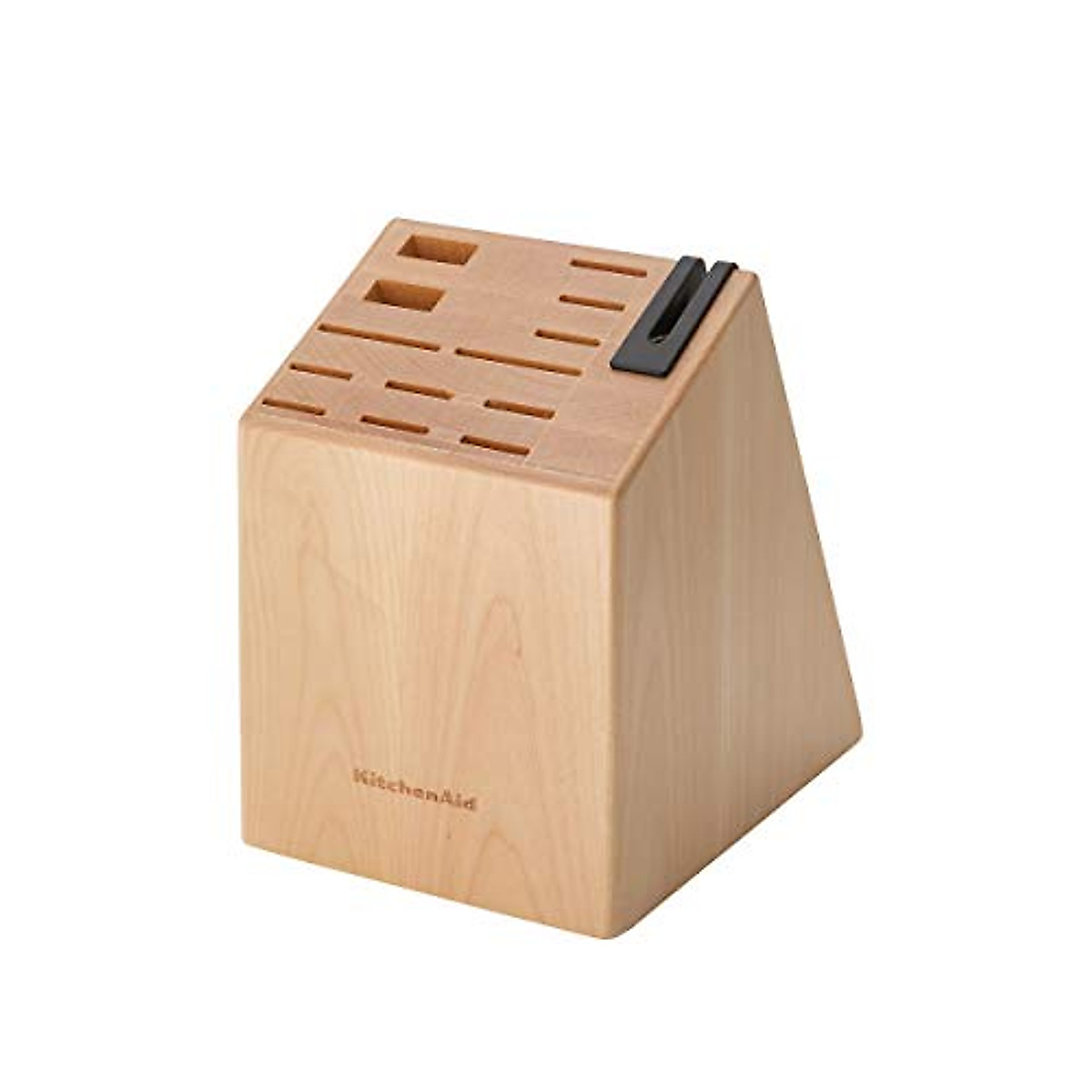 KitchenAid Gourmet 14 Piece Forged Triple Rivet Knife Block Set with Built in Knife Sharpener, High Carbon Japanese Stainless Steel Kitchen Knives, Sharp Kitchen Knife Set with Block, Birchwood