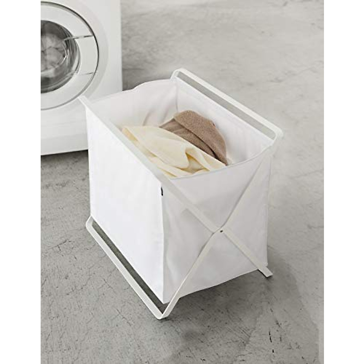 YAMAZAKI home Tower Storage Hamper White