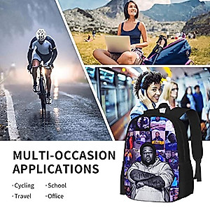 Rod Wave Backpack Student Bookbag Laptop Daypack For School Men Women Casual Travel