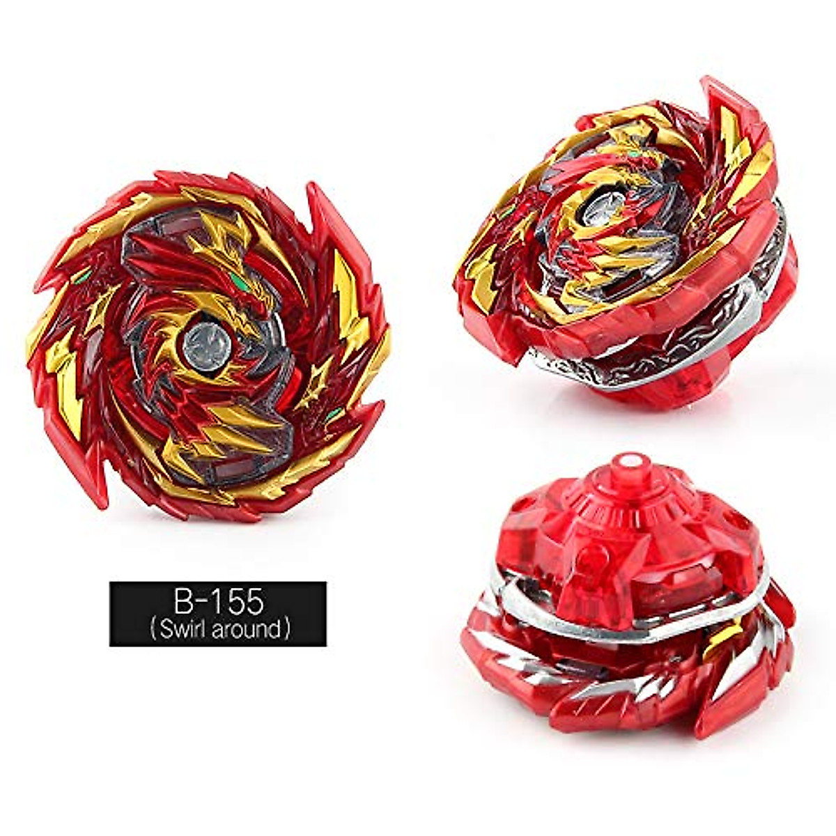 Bey Burst Battle Evolution 4 in 1 Metal Fusion Attack Set with 4D Launcher Grip Tops Set