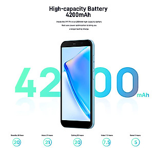 DOOGEE X97 Pro Android 12 Smartphone, 4GB+64GBUnlocked Cell Phone, 12MP Camera+5MP Camera, 6.0" HD+ Screen 4200mAh Battery Dual SIM GSM Unlocked Phone NFC GPS Face ID FM US Version, Blue
