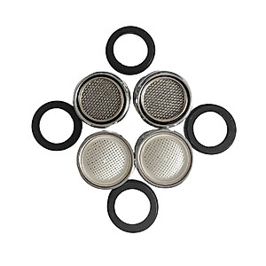 4 Pack Faucet Aerator Bathroom Sink Aerator, Aerator for Sink Faucet Filter 15/16-Inch Male Threads Aerator Faucet Filter with Gasket for Kitchen Bathroom