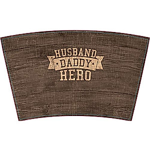 Husband. Daddy. Hero. Stainless Steel 16 oz Travel Mug with Lid