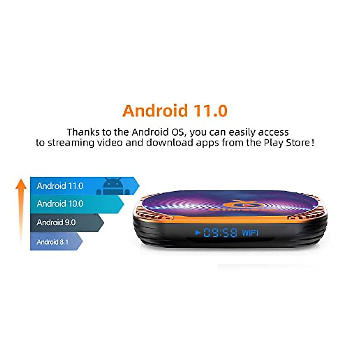 Android 11.0 Amlogic S905X4 4GB 64GB Support LAN 1000M MXIII Pro 2.4G 5G Dual WiFi BT 4.0 TV Box S905X4 chipset Support 8K 4K 3D Ultra HD