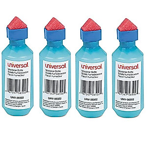 Universal Office Products - Moistener,Squeeze Bottle, 4 Pack