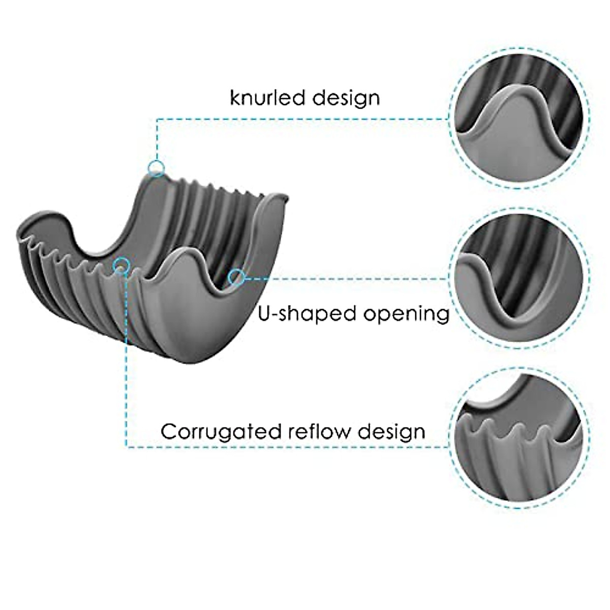 Retractable Reusable Hamburger Sandwich Burger Holders Fixed Box Clip Rack, Adjustable Hygienic Silicone Fixed French Fry Hamburger Sauce Ketchup Holder Container Boxes for Eating, 4 Pcs