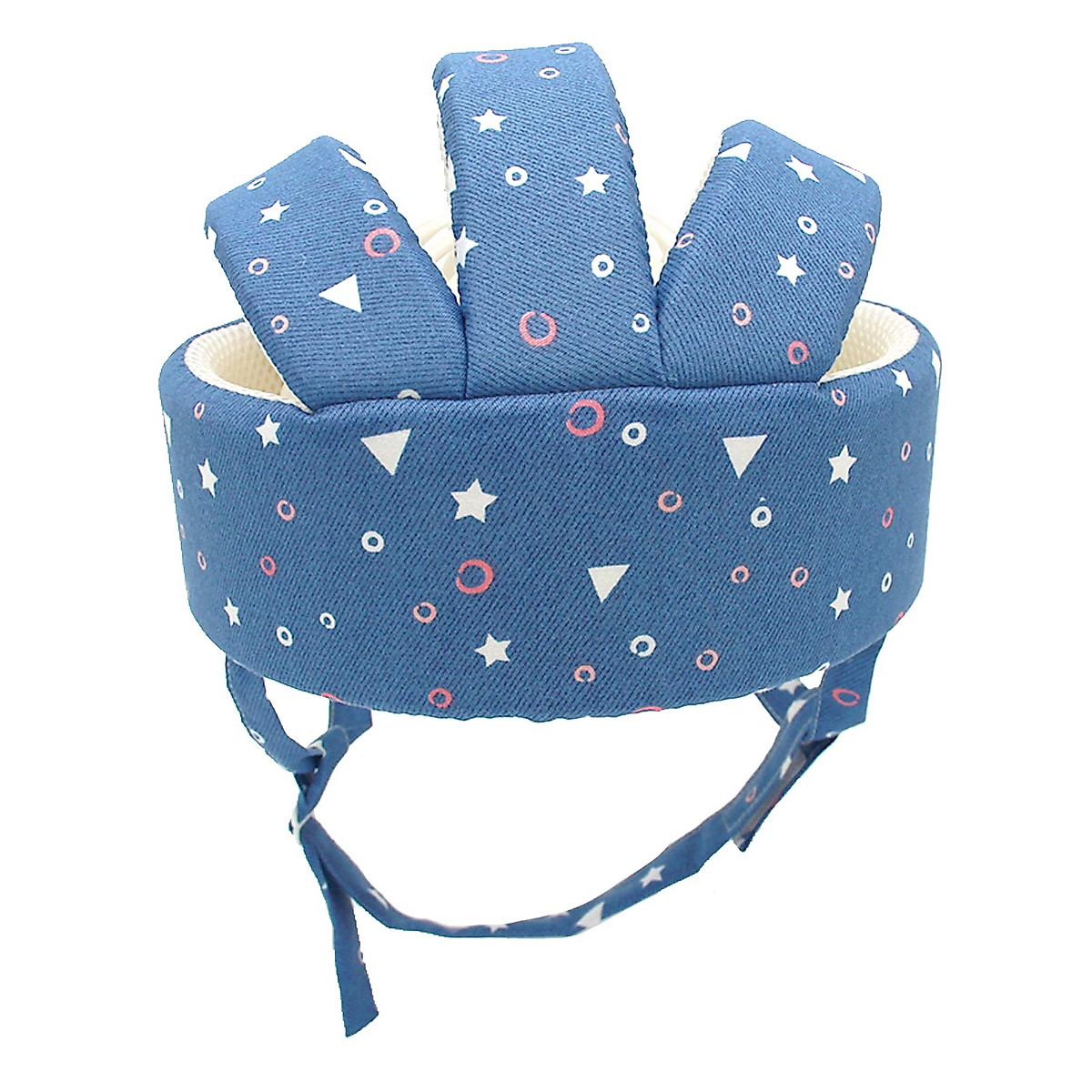 Ocanoiy Baby Safety Helmet Toddler Children Headguard Infant Head Cushion Protective Harnesses Cap Soft Adjustable Kid Safety Hat Head Protector (Starry Blue)