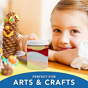 6 oz Plastic Jars with Lids (12 pack) - Clear Empty Containers for Body Lotions, Creams, Butters - Great for Storage and Organization of Crafts, Teas, and Spices