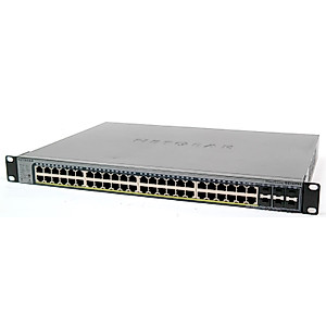Netgear ProSafe GS752TPS Gigabit Stackable Smart Switch 46 Ports - Manageable - 40 x POE - 8 x POE+ - Stack Port - 6 x Expansion Slots - 10/100/1000Base-T - PoE Ports - Rack-mountable, Desktop GS752TPSB-100NAS