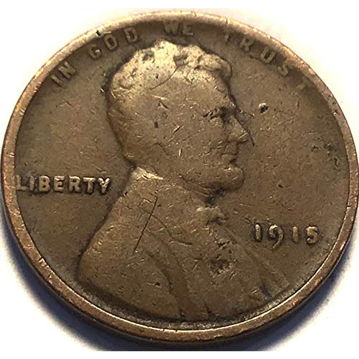 1915 P Lincoln Wheat Cent Penny Seller Good