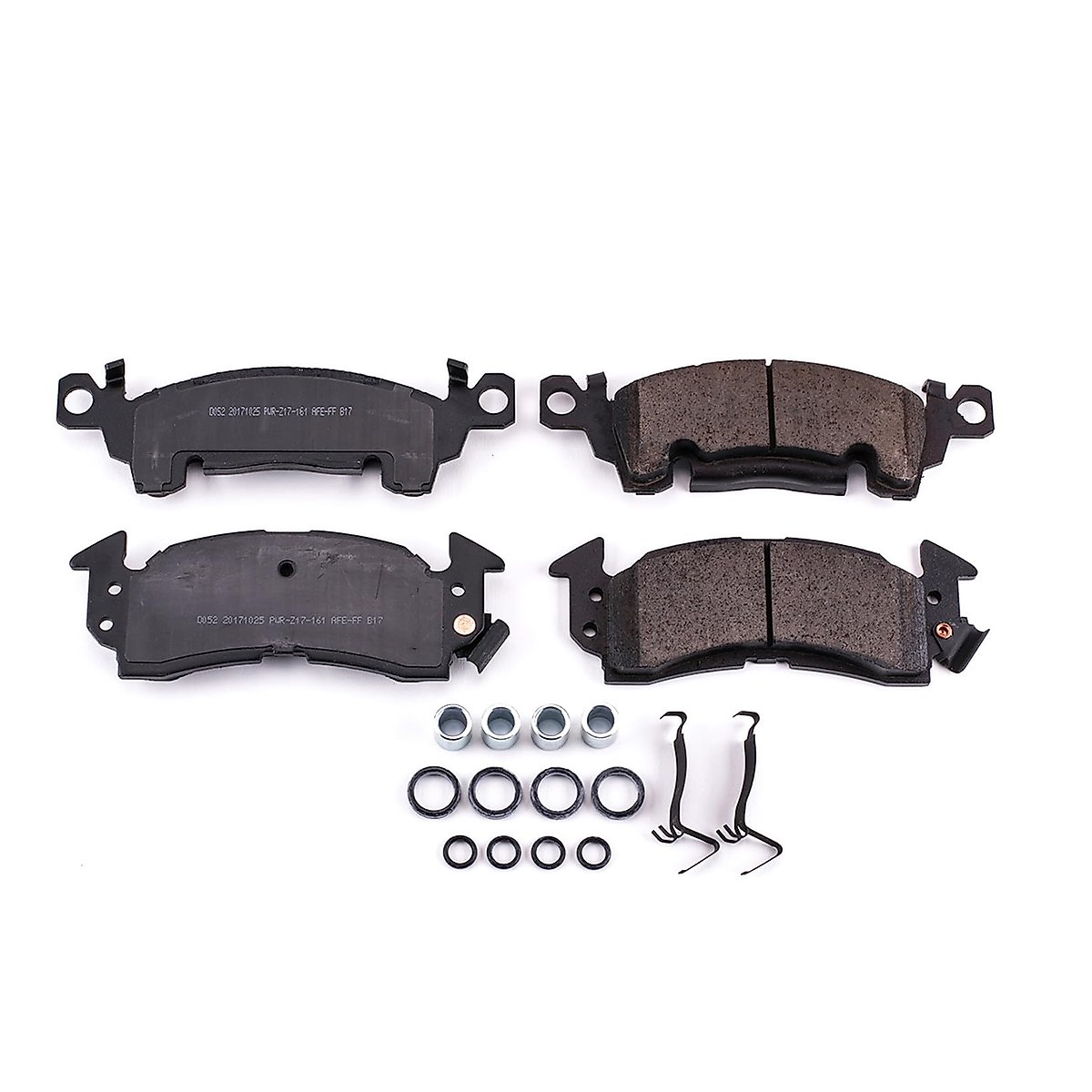 Power Stop 17-052, Z17 Front Ceramic Brake Pads with Hardware [Model Specific]