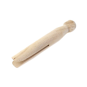 Mcredy Wood Clothespins,10 PCS Round Wooden Old Fashioned Traditional Clothes Pegs