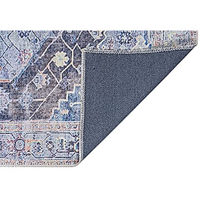 Perga Rugs Machine Washable Area Rug for Bedroom, Kitchen, Bathroom, Living Room, Entryway, Home Decor Non Slip Rug, Pet Friendly & Resistant Throw Indoor Floor Carpet